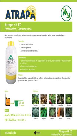 Catálogo de Insecticidas Foragro | PDF | Herbicida | Agricultura